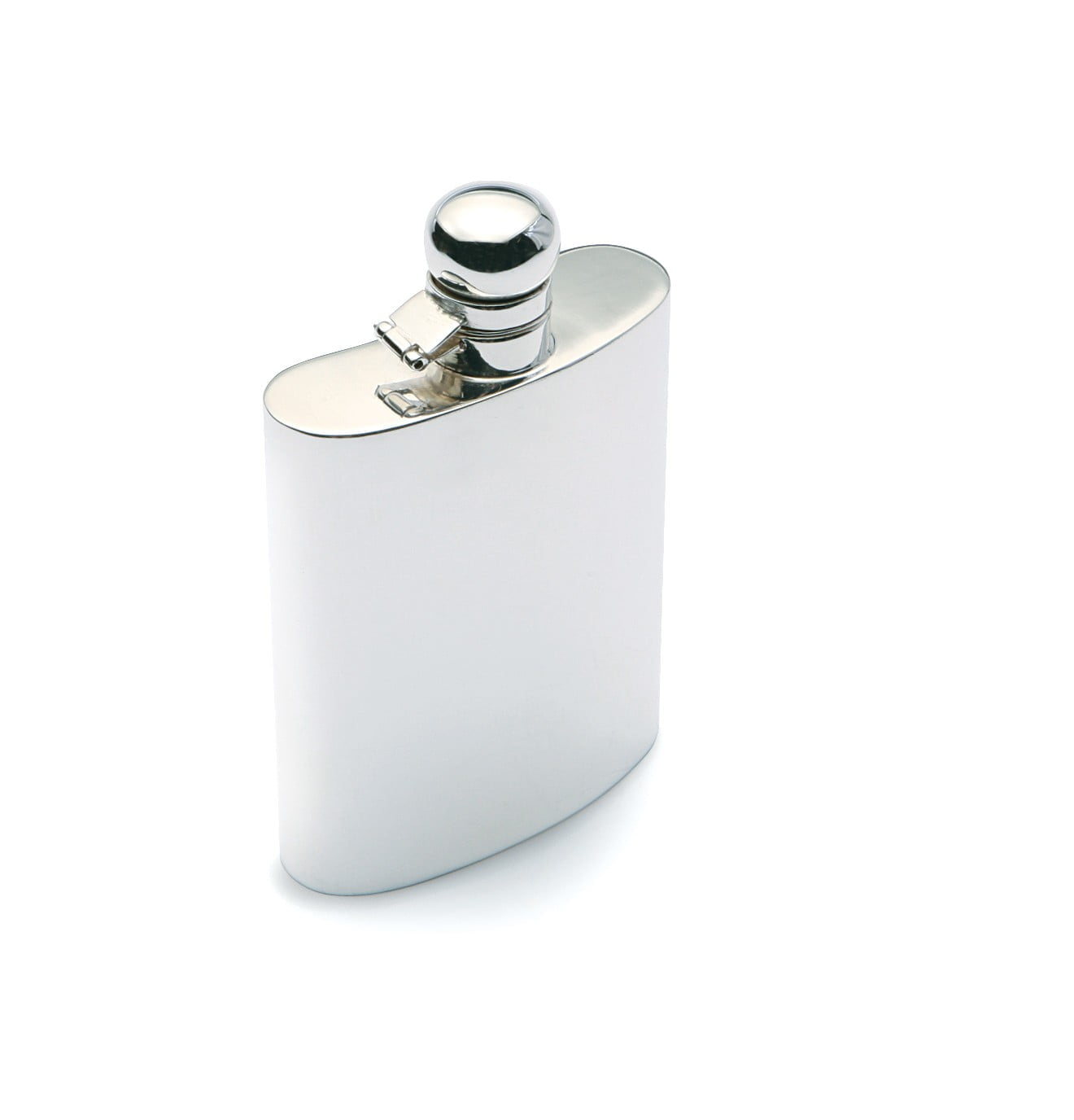 Silver Plated Captive Top 7oz Hip Flask from Francis Howard